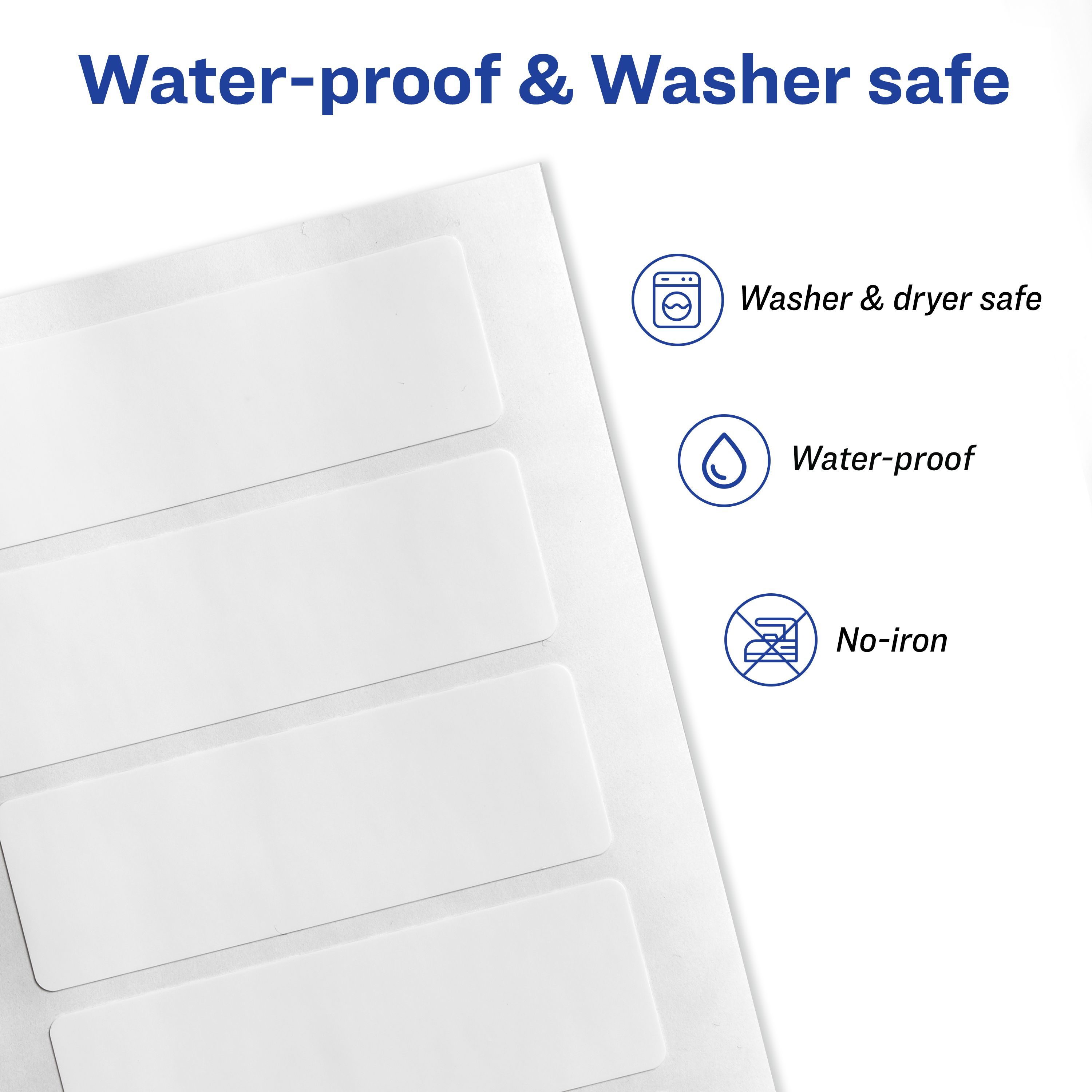 No-Iron Fabric Labels, 1" x 3", 20 Total 40724 | Avery | Avery